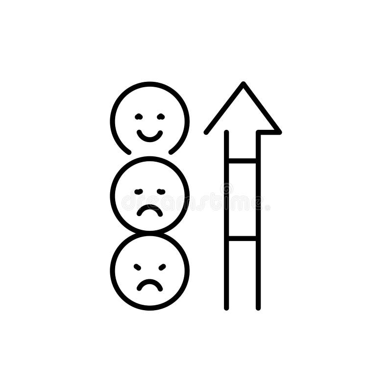 Emotional Control Color Line Icon. Human Behavior Stock Vector ...