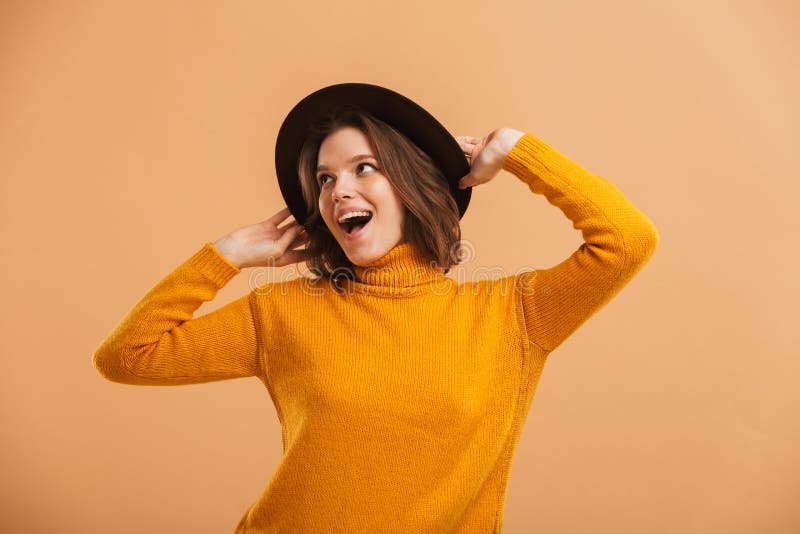 Emotional Cute Young Woman Standing Isolated Stock Image - Image of ... Emotional Cute Young Woman Standing Isolated Stock Image - Image of ...