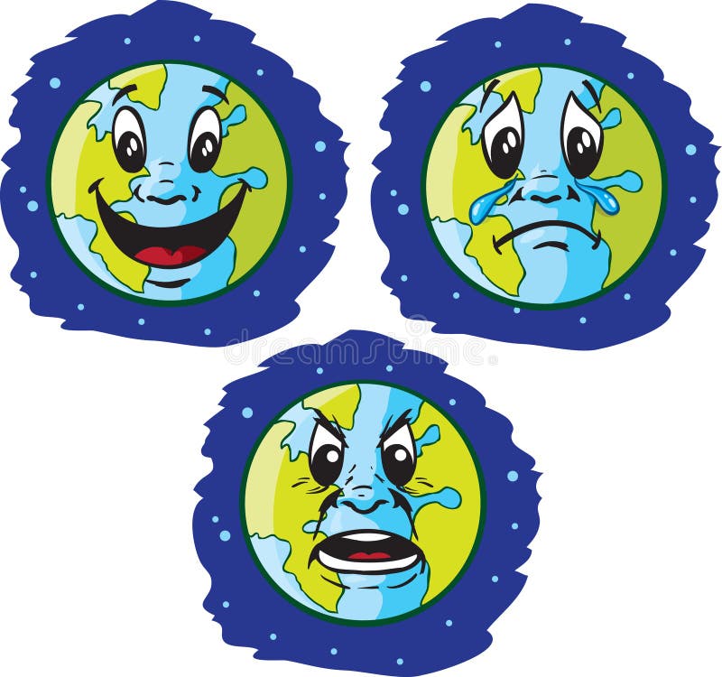 Emotional Earth stock illustration. Illustration of tears - 38730192