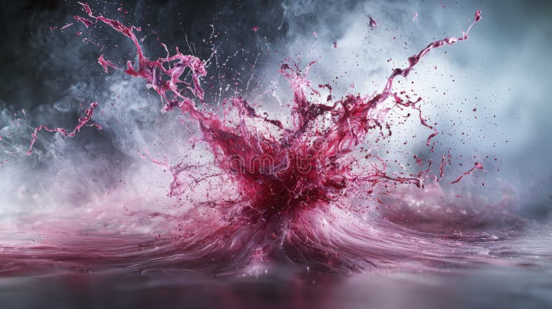 Emotional Explosion of Pink Streaks Abstract Space Digital Art Surreal ...