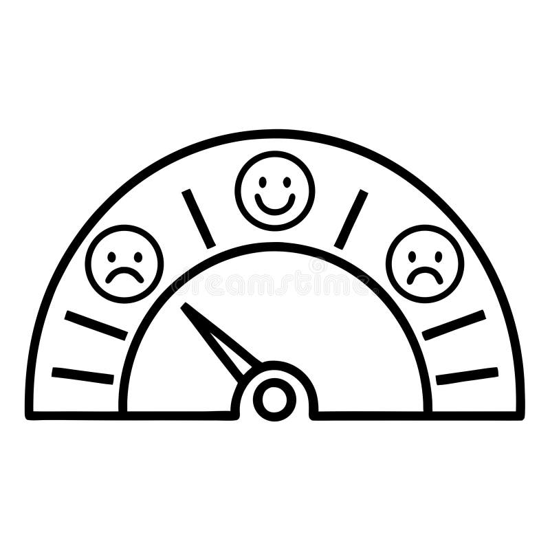 Emotional Feedback Meter Featuring Happy and Sad Faces for User ...