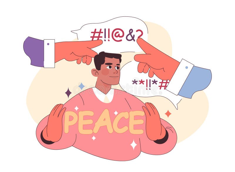 Conflict Resolution Skill Development. Character with Active Listening ...