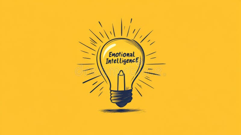 Emotional Intelligence Concept with Lightbulb Illustration Stock ...