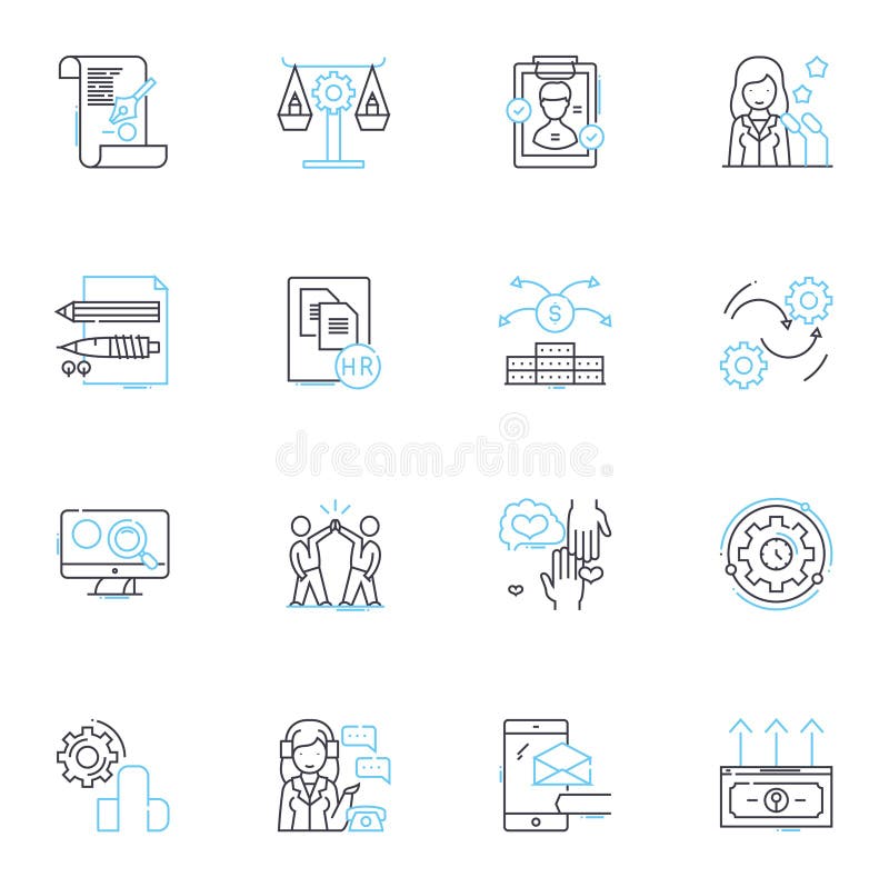 Emotional Intelligence Linear Icons Set. Empathy, Self-awareness, Self ...
