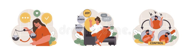 Emotional Intelligence Set. Emotion Balance and Control Skill. EQ ...