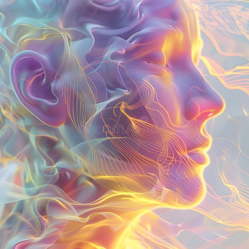 Emotional Landscape of the Mind Swirling Thoughts Vivid Colors Delicate ...