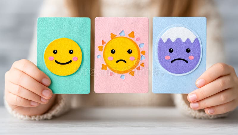 Emotional Learning with Colorful Cards Stock Image - Image of cards ...