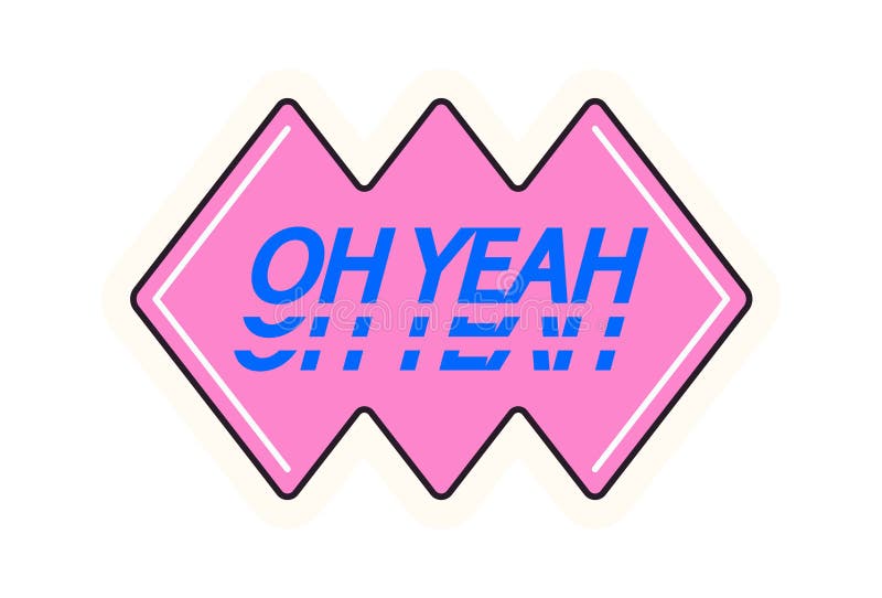 Emotional Message Pop Art Sticker Stock Vector - Illustration of frame ...