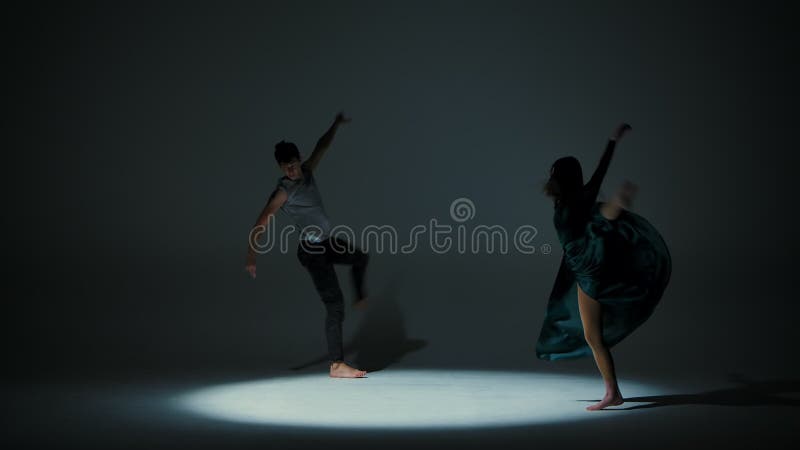 Emotional Performance of Pair Dancers Practicing Elements Modern ...