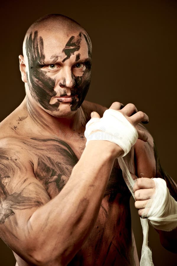 Emotional Portrait of Fighter Stock Image - Image of people, athletic ...