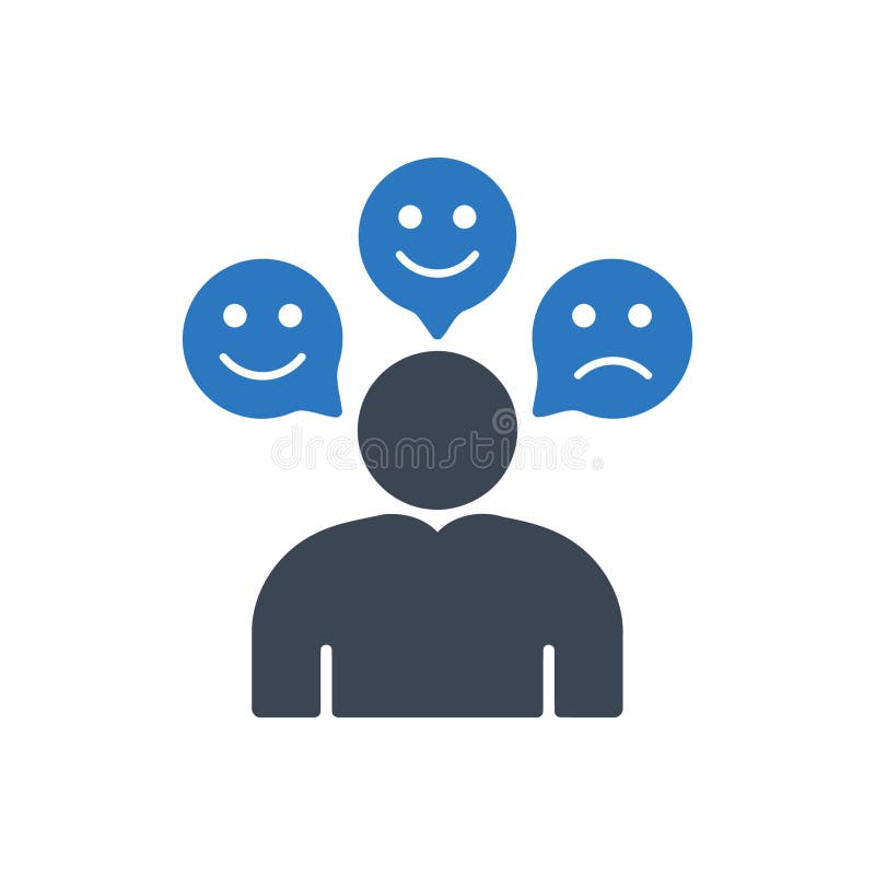Emotional States Icon stock vector. Illustration of happy - 348843356