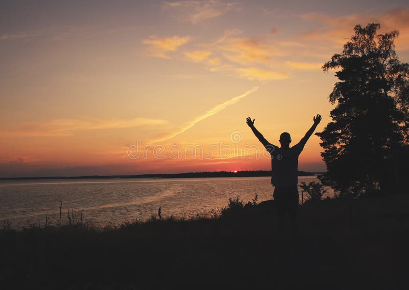 Emotional sunset stock photo. Image of sunset, worship - 92951074