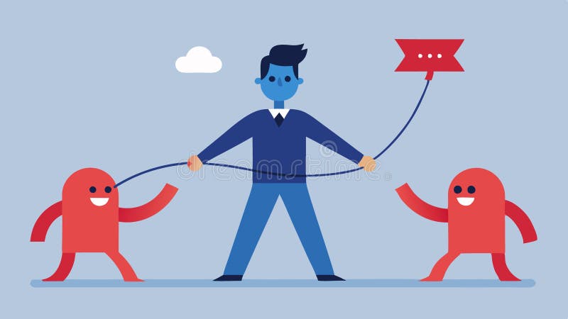 Emotional TugofWar Illustrate a Character Being Pulled in Different ...