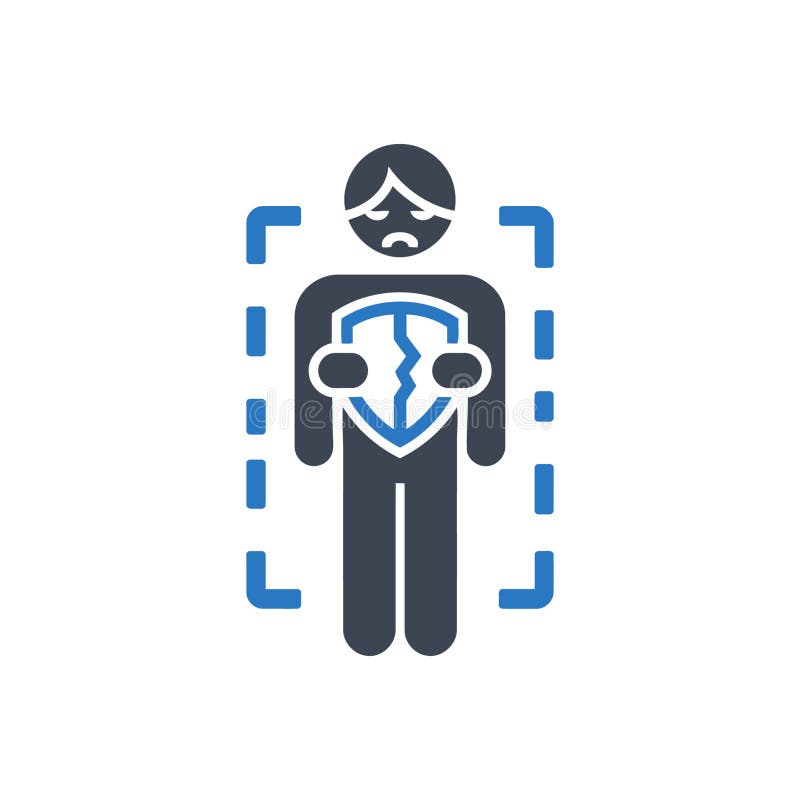 Emotional Vulnerability Icon Stock Illustration - Illustration of ...