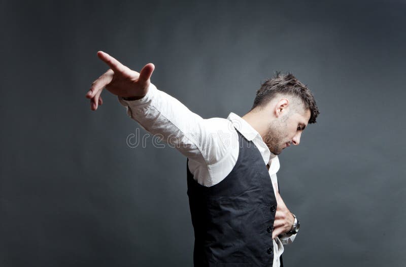 Emotionally hurt young man stock image. Image of downcast - 26150117