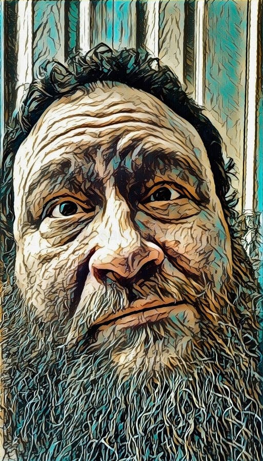 Bearded man stock illustration. Illustration of elements - 123067224