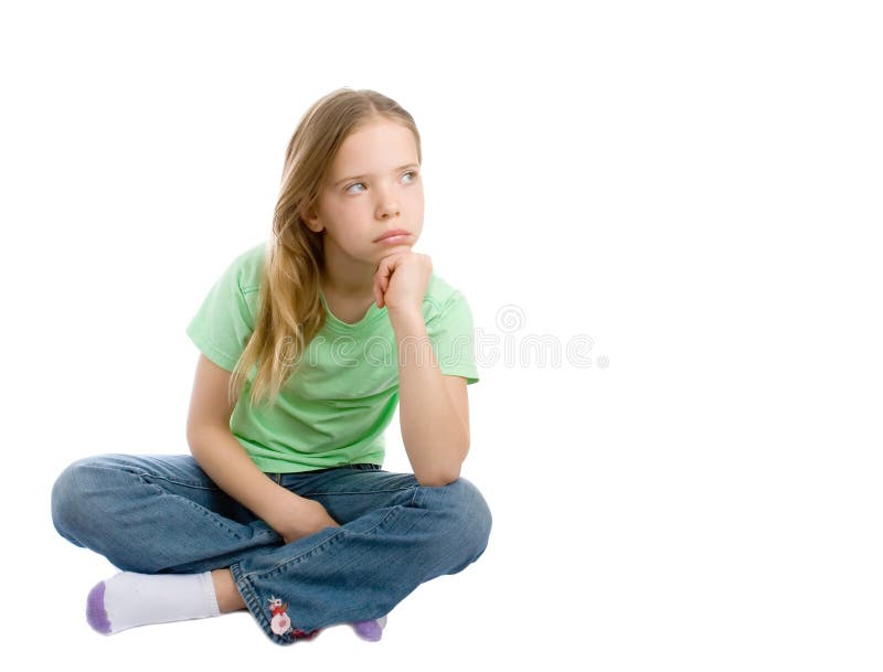 Emotions. Daydreaming. stock photo. Image of expression - 4883040