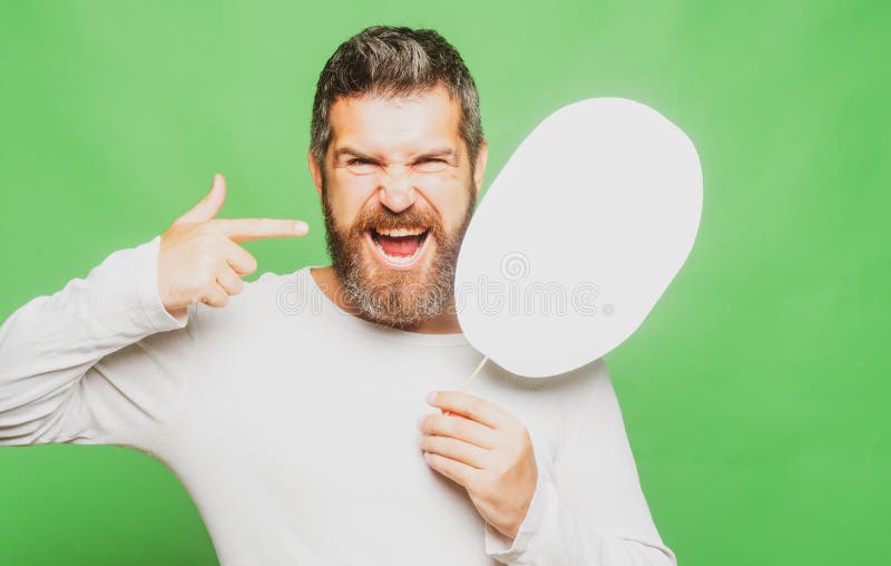 Emotions. Excited Smiling Man. Happy Face Expression. Stock Image ...