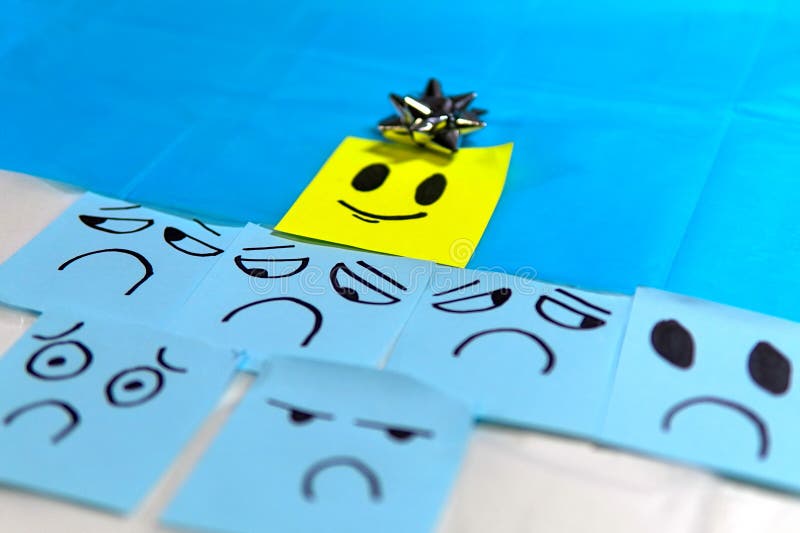 Emotions of Happiness and Sadness, Standing Out from the Crowd Sticky ...