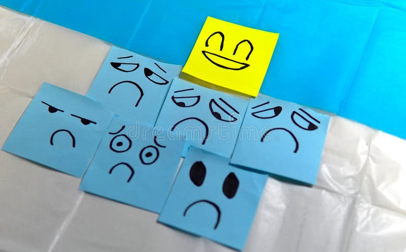 Emotions of Happiness and Sadness, Standing Out from the Crowd Sticky ...