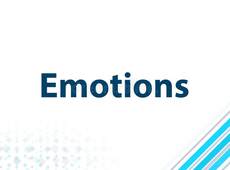 Emotions Modern Flat Design Blue Abstract Background Stock Illustration ...