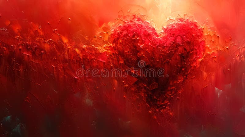 Emotions of Love and Passion, Abstract Composition Stock Illustration ...