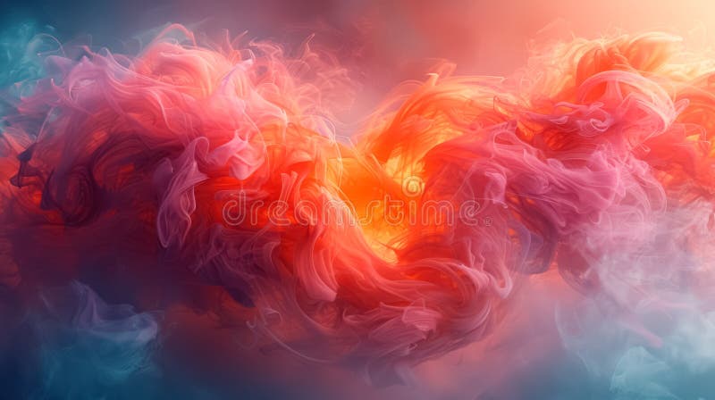 Emotions of Love and Passion, Abstract Composition Stock Illustration ...