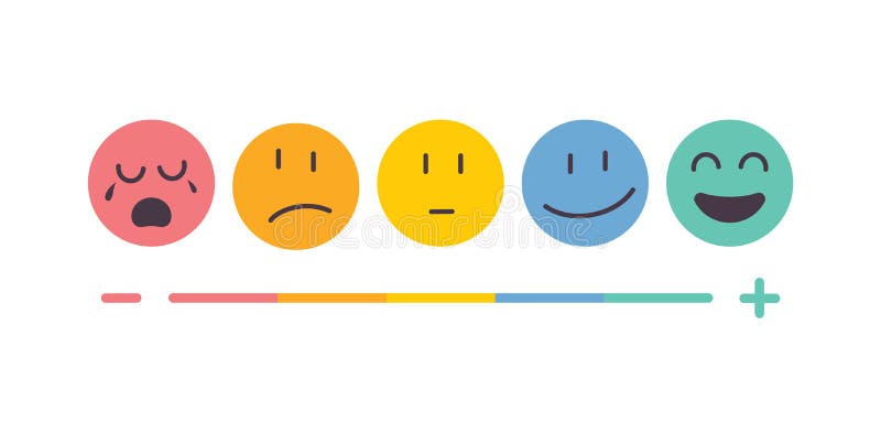 Emotions Scale. Emoticon Rating Feedback Scale Stock Illustration ... Emotions Scale. Emoticon Rating Feedback Scale Stock Illustration ...