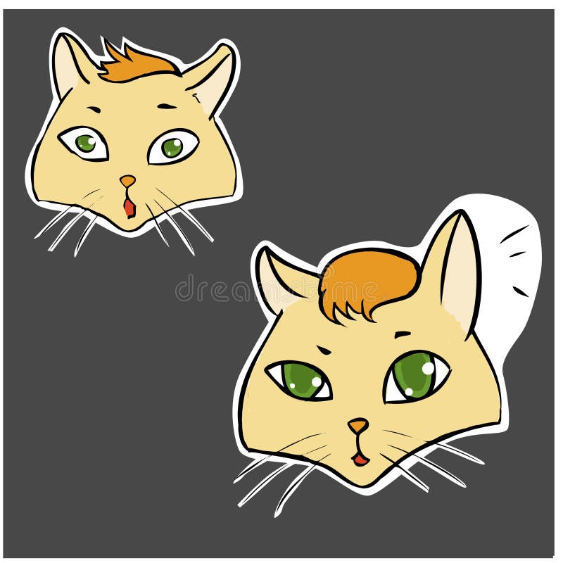 Emotions - Shock and Fear - Vector Set of Emoji Stock Vector ...