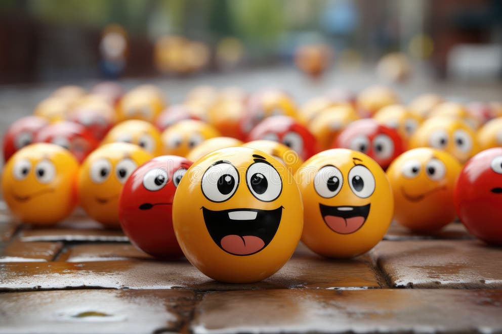 Emotions Visualized on a Professional Stockphoto Stock Illustration ...