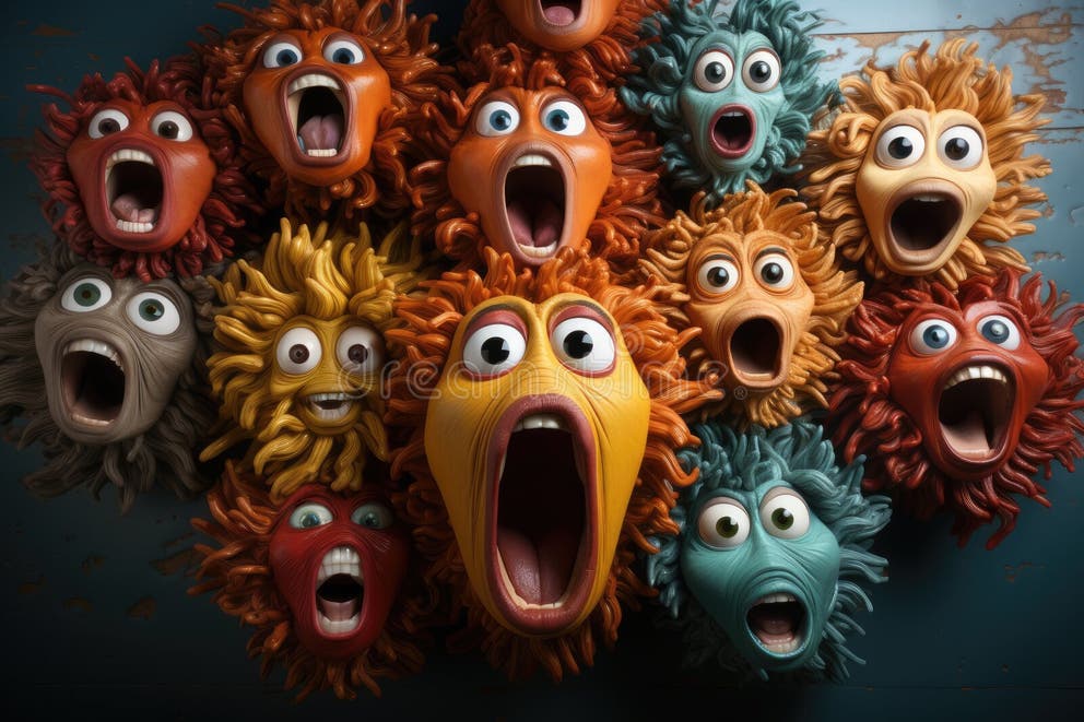 Emotions Visualized on a Professional Stockphoto Stock Illustration ...