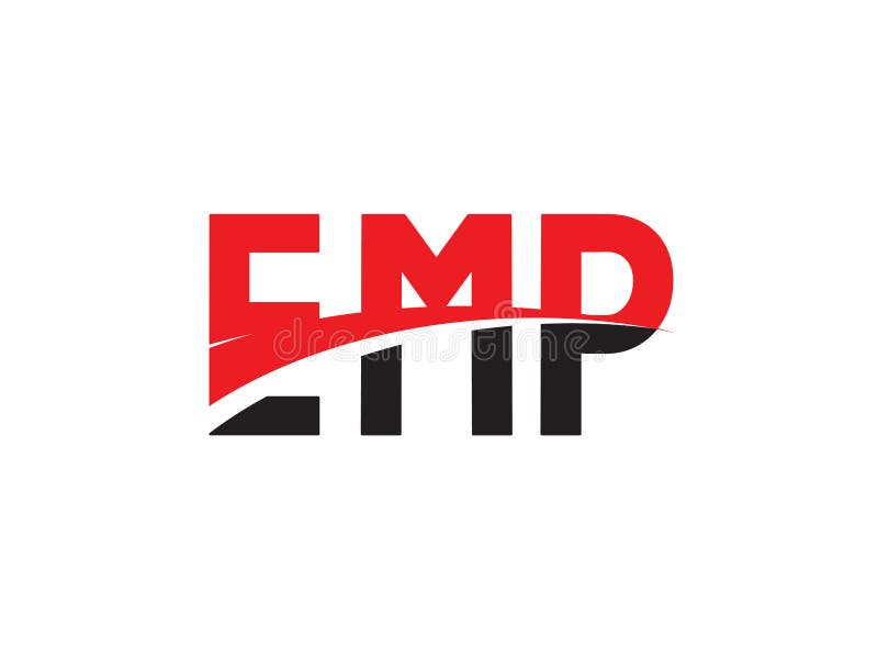 EMP Letter Initial Logo Design Vector Illustration Stock Vector ...