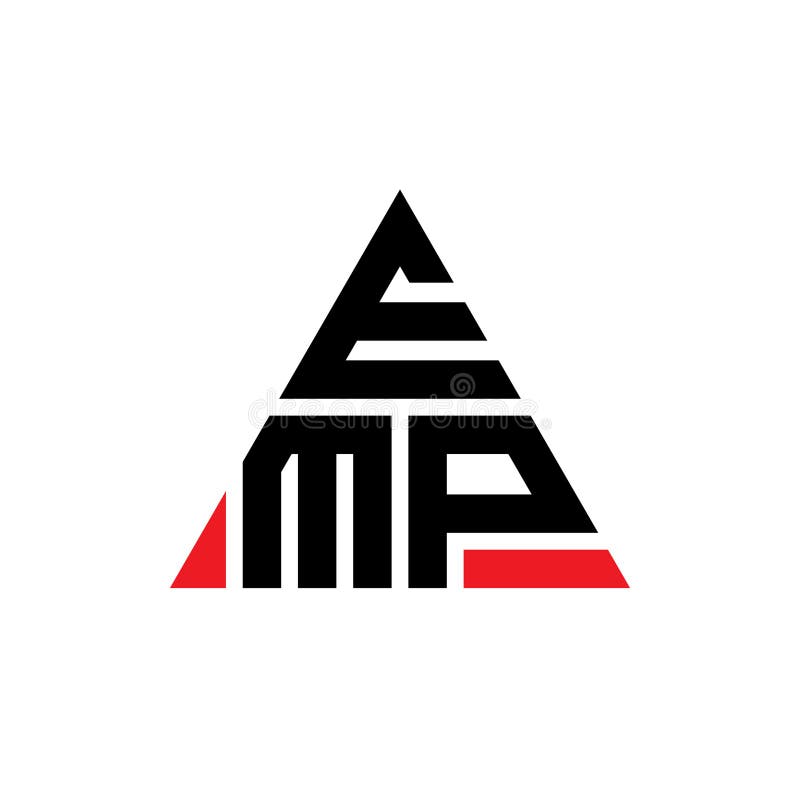 EMP Triangle Letter Logo Design with Triangle Shape. EMP Triangle Logo ...