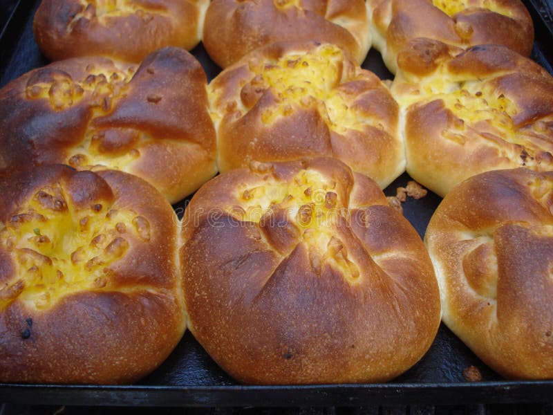 Empanadas Tradicionales Rumanas Del Queso Foto de archivo - Imagen de ...