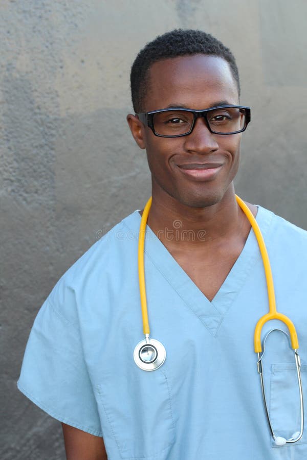 Empathetic Doctor Smiling Close Up Stock Image - Image of adult ...