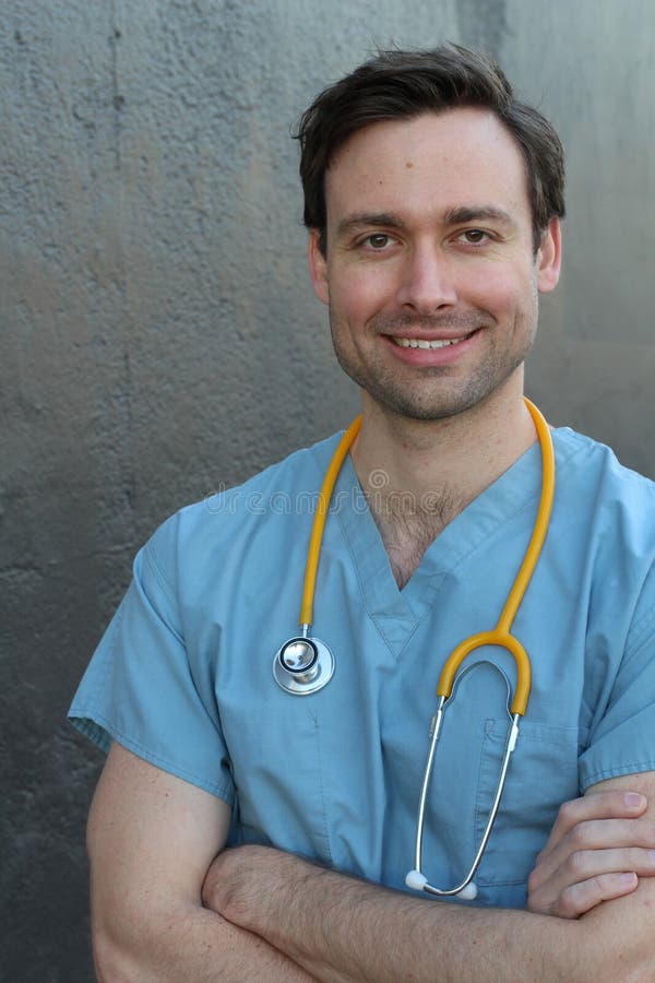 Empathetic Doctor Smiling Close Up Stock Photo - Image of caucasian ...
