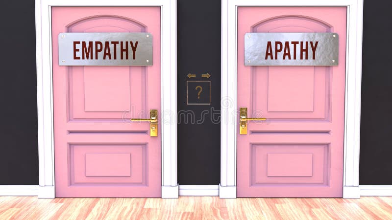 Apathy Empathy Doors Stock Illustrations – 6 Apathy Empathy Doors Stock ...