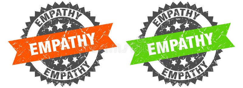 Empathy Band Sign. Empathy Grunge Stamp Set Stock Vector - Illustration ...