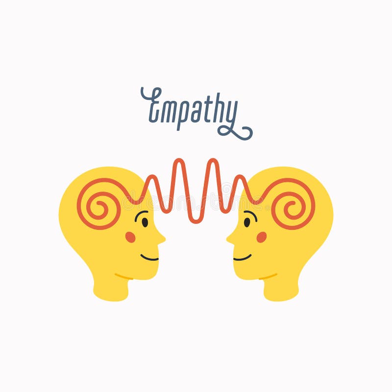 Empathy Concept. Psychology Icon Stock Vector - Illustration of ...