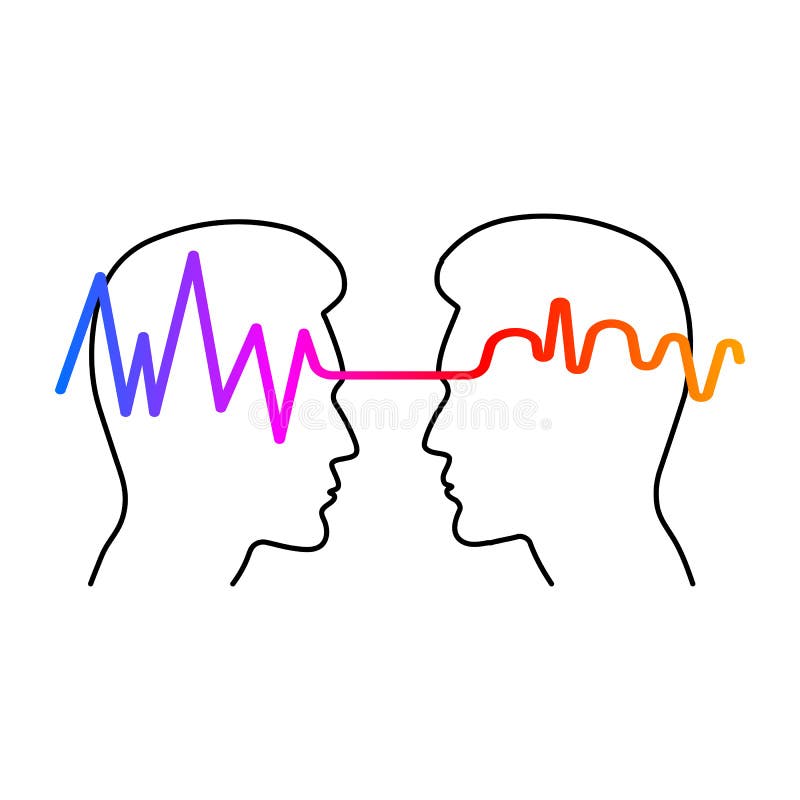 Empathy Logo with Two Profiles. Negotiations, Understanding Icon Stock ...