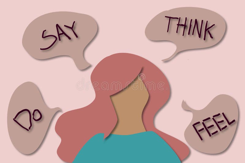 Empathy Map Concept. Show Audience Insight How they Say, Think, Do and ...