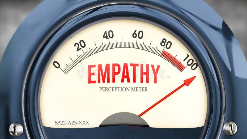 Empathy and Perception Meter that is Hitting a Full Scale, Showing a ...