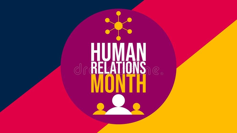 Empathy and Unity: Honoring Human Relations Month Stock Vector ...