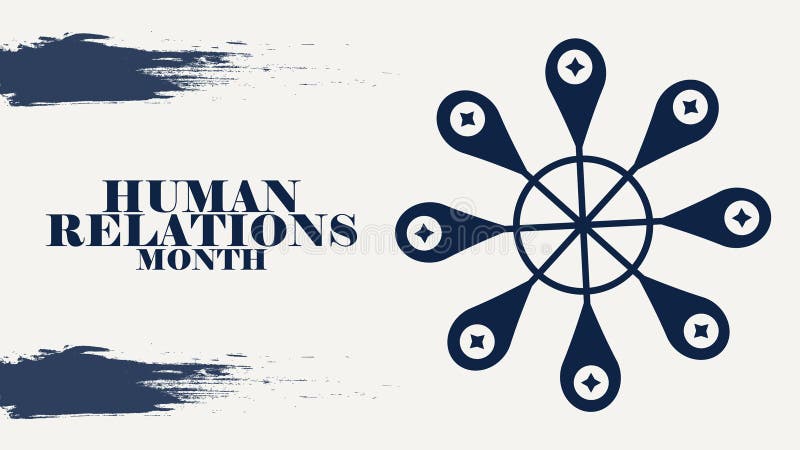 Empathy and Unity: Honoring Human Relations Month Stock Vector ...