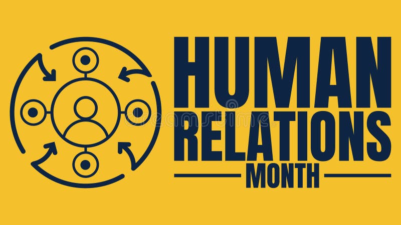 Empathy and Unity: Honoring Human Relations Month Stock Vector ...