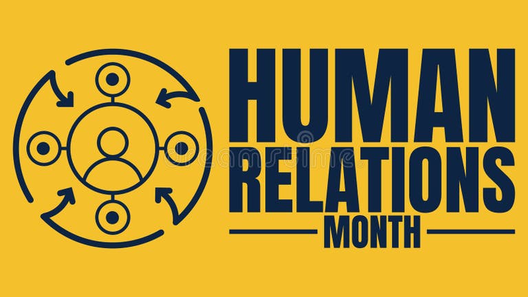 Empathy and Unity: Honoring Human Relations Month Stock Vector ...