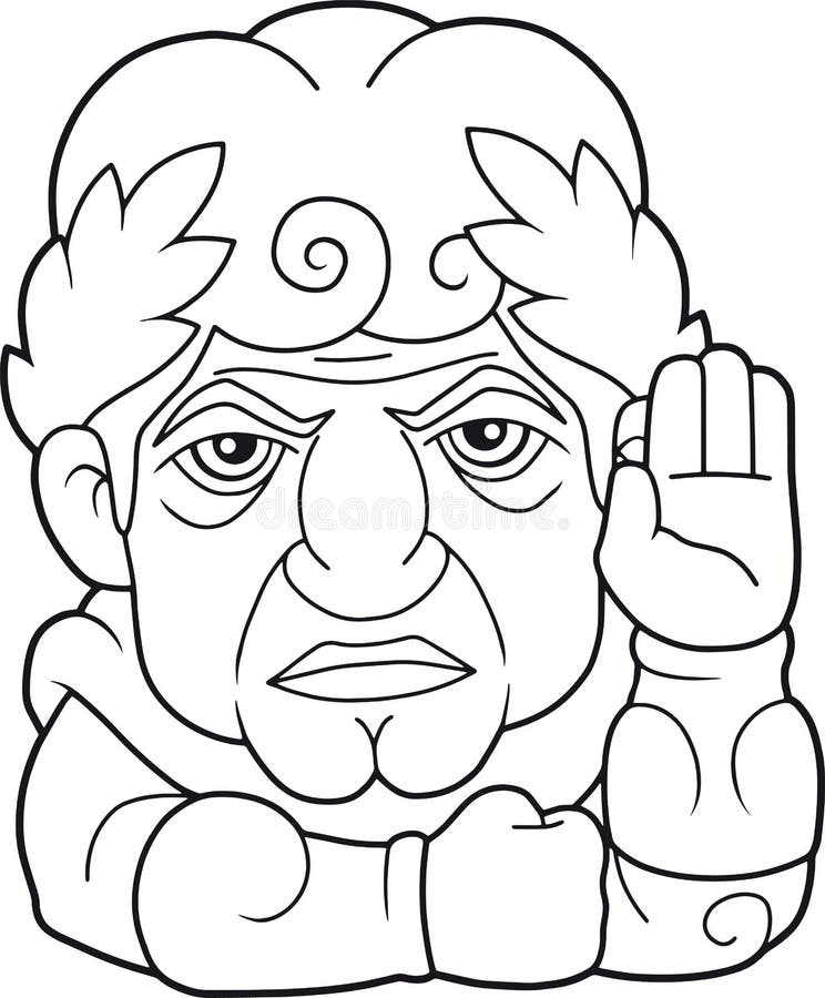 Emperador Legendario De Roma Guy Julius Caesar Ilustración del Vector ...