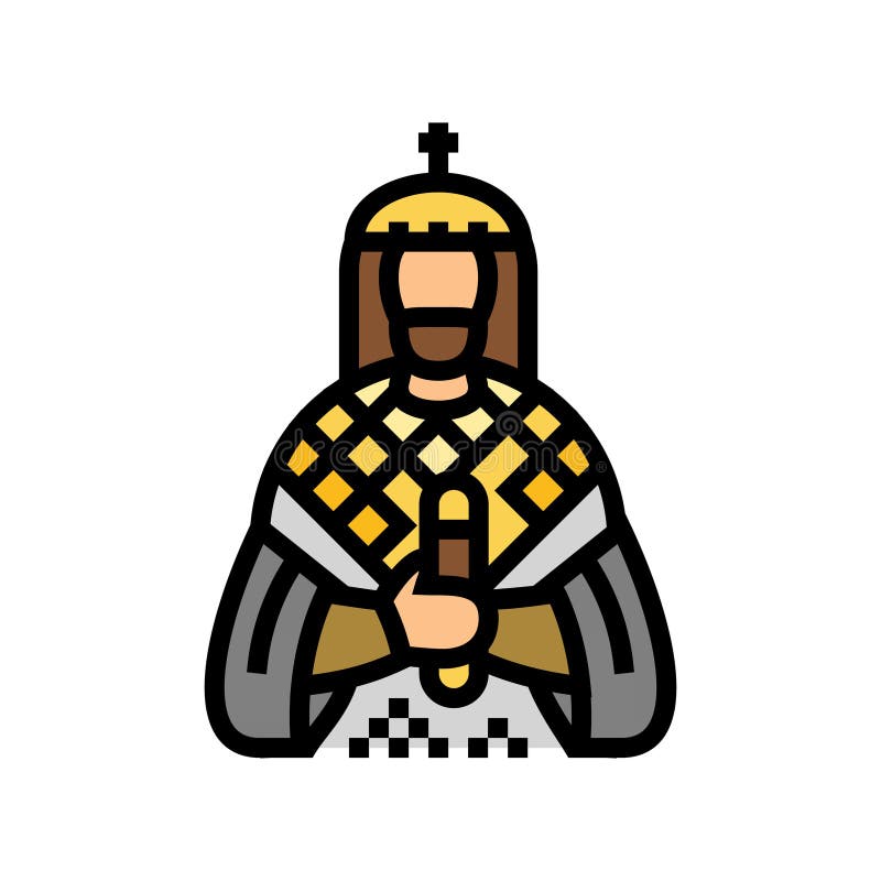 Emperor Byzantine Color Icon Vector Illustration Stock Illustration ...