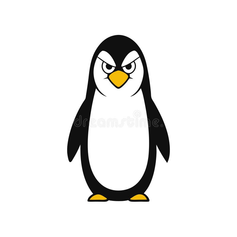 Emperor Penguin Angry Icon Vector Stock Vector - Illustration of ...
