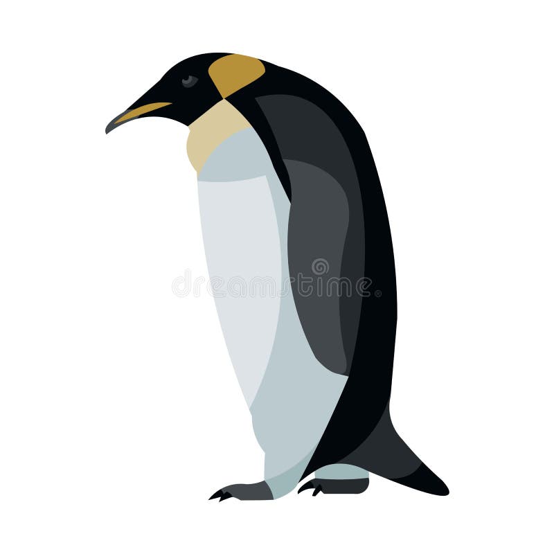 Penguin Profile Side Vector Illustration Flat Style Stock Vector ...